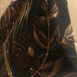 Jackets & Coats | Womans Black Sparkly Hand Painted Designer Cape ...